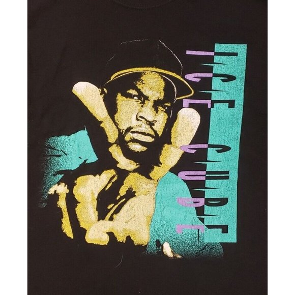 Ice Cube | Shirts | Ice Cube Peace Sign T Shirt Black Large Hip Hop Rap ...